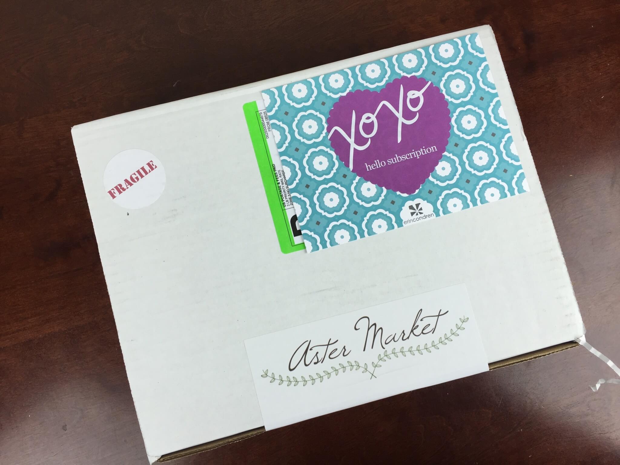 Aster Market January 2016 Subscription Box Review - Hello Subscription