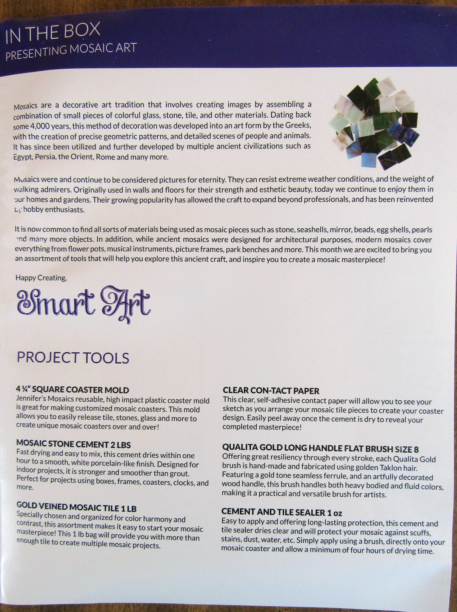 Smart Art Subscription Box Review & Coupon- March 2016 - Hello Subscription