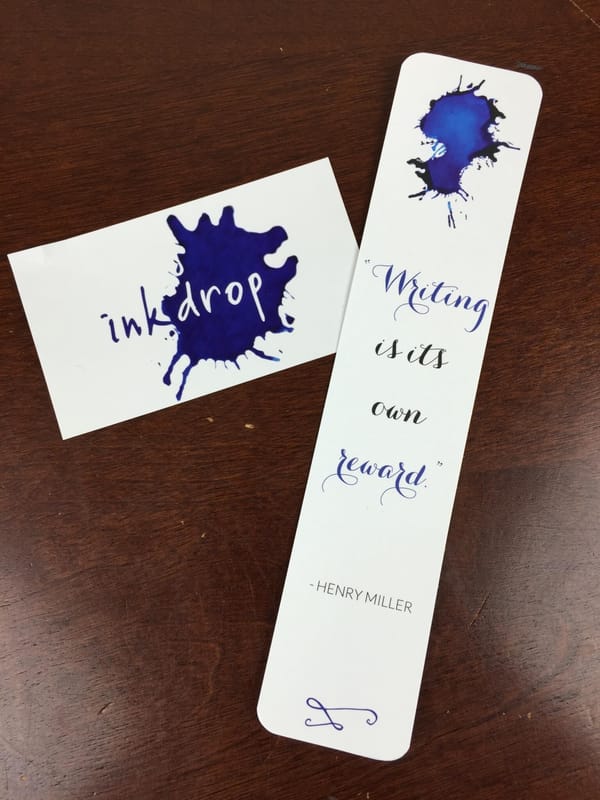 Goulet Pens Ink Drop March 2016 Subscription Review - Hello Subscription