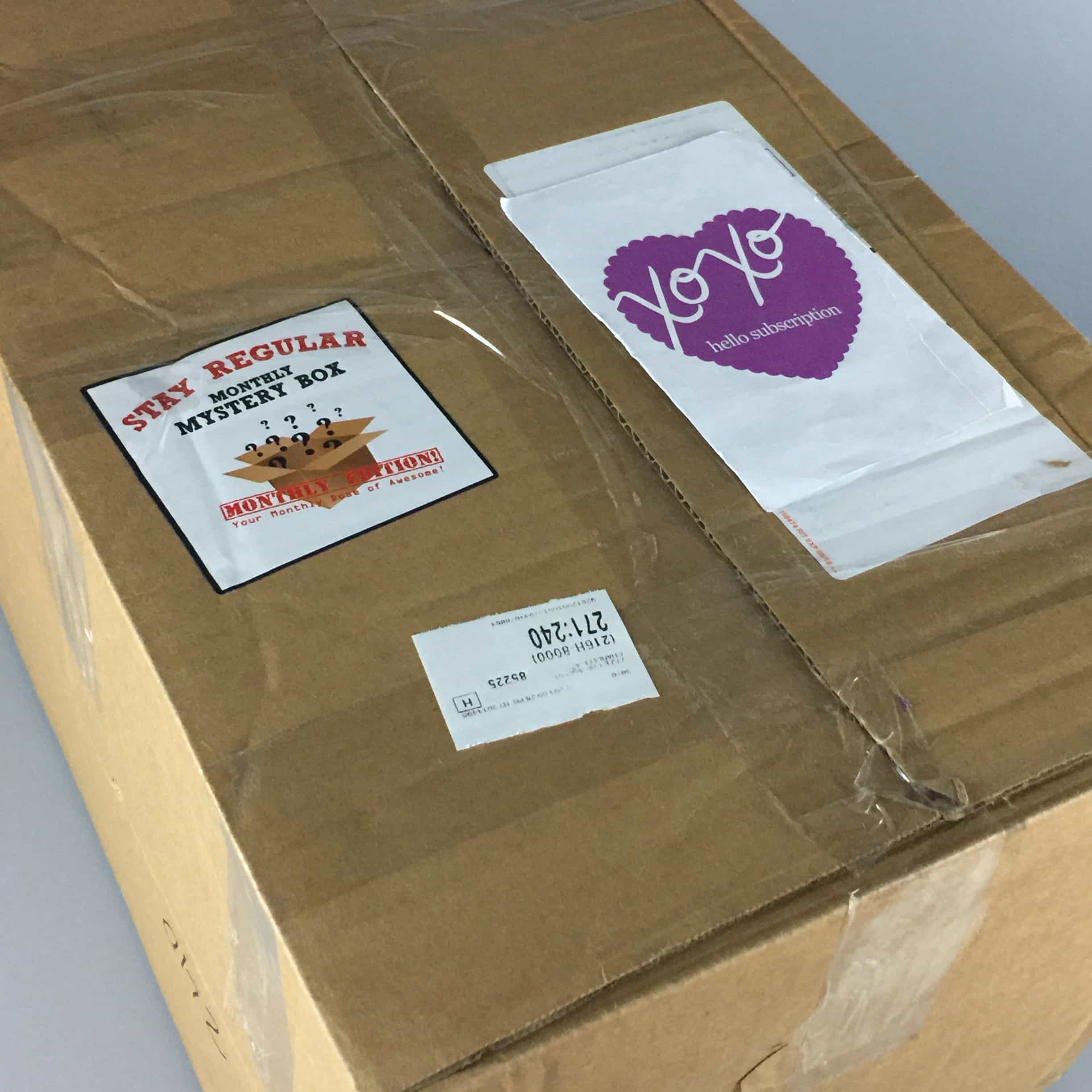 Stay Regular Monthly Mystery Box July 2017 Subscription Box Review ...