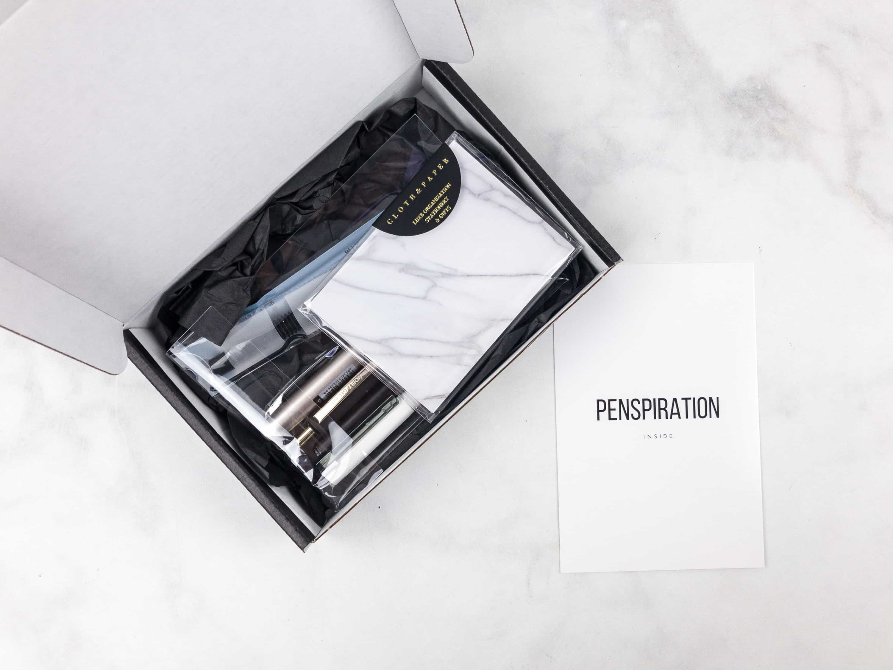 CLOTH & PAPER September 2017 Penspiration Subscription Box Review ...