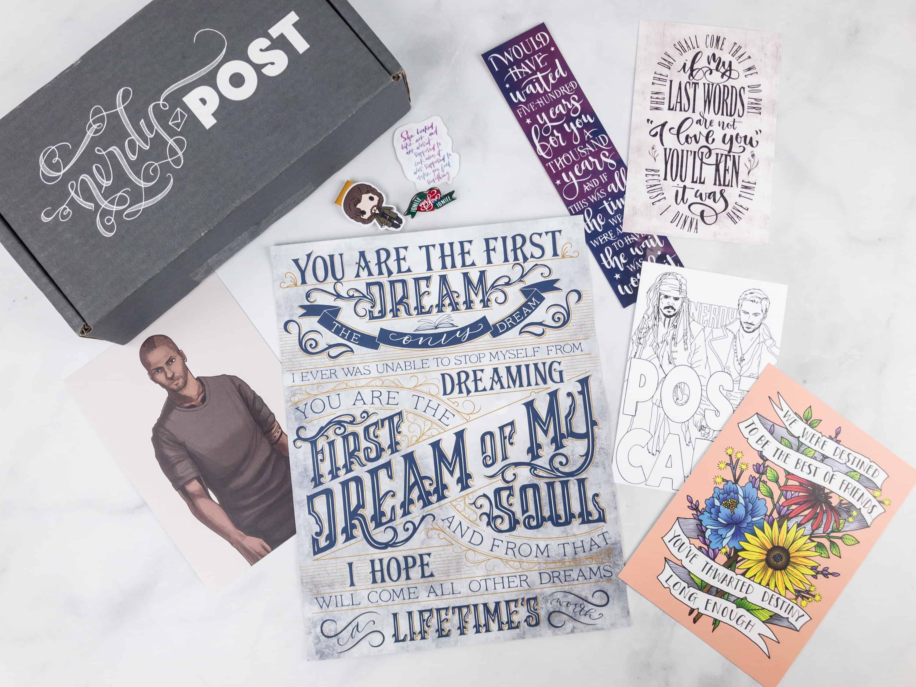 Nerdy Post February 2018 Subscription Box Review + Coupon - Hello ...