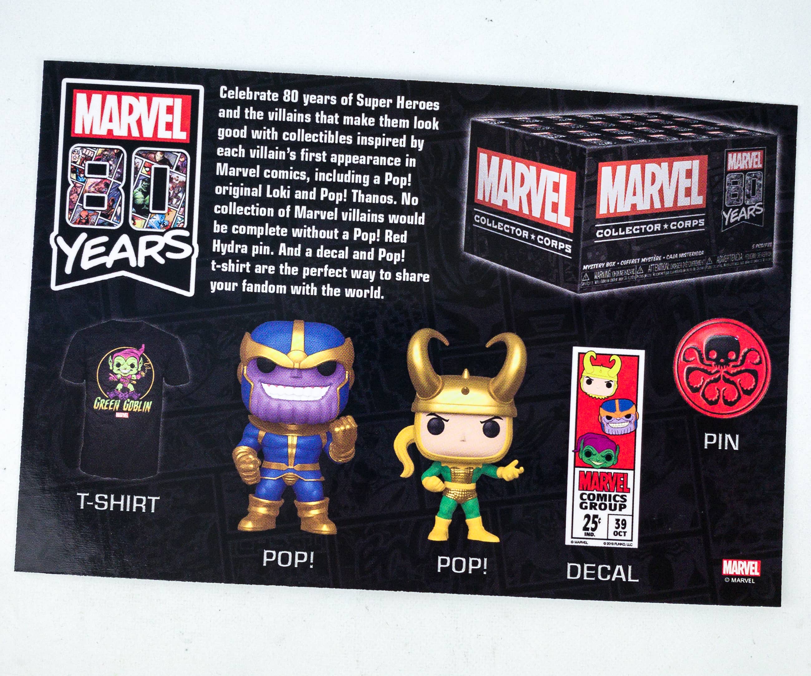 Marvel Collector Corps September 2019 Subscription Box Review - Marvel ...