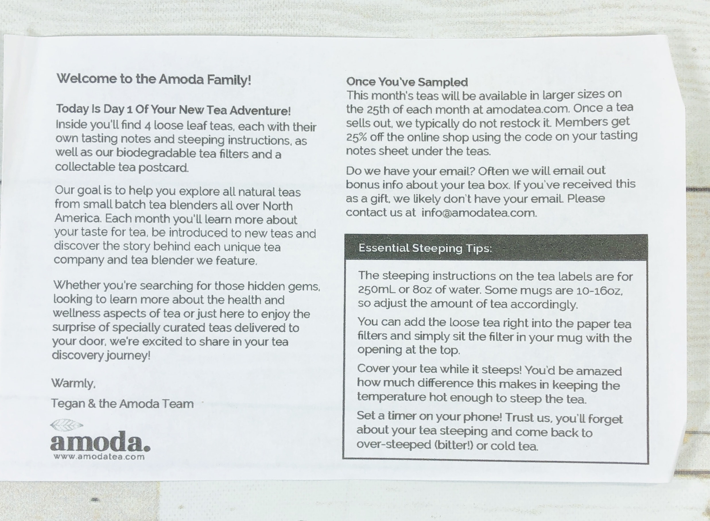 Amoda Tea February 2020 Subscription Box Review + Coupon! - Hello ...