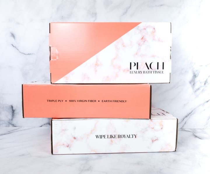 Peach Luxury Bath Tissue Subscription Box Review - Hello Subscription