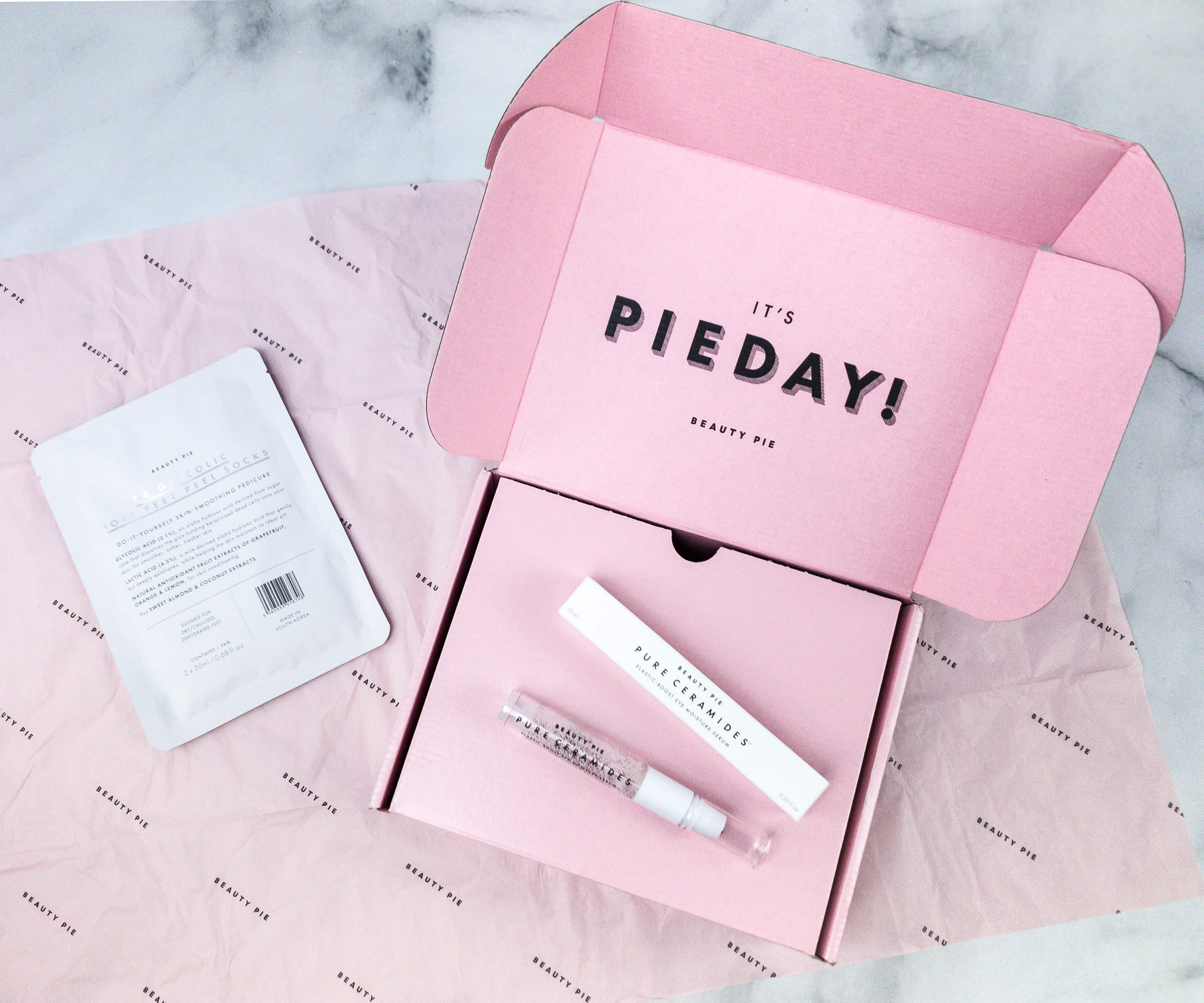 Beauty Pie Review - Peel Socks + Eye Serum! - Hello Subscription