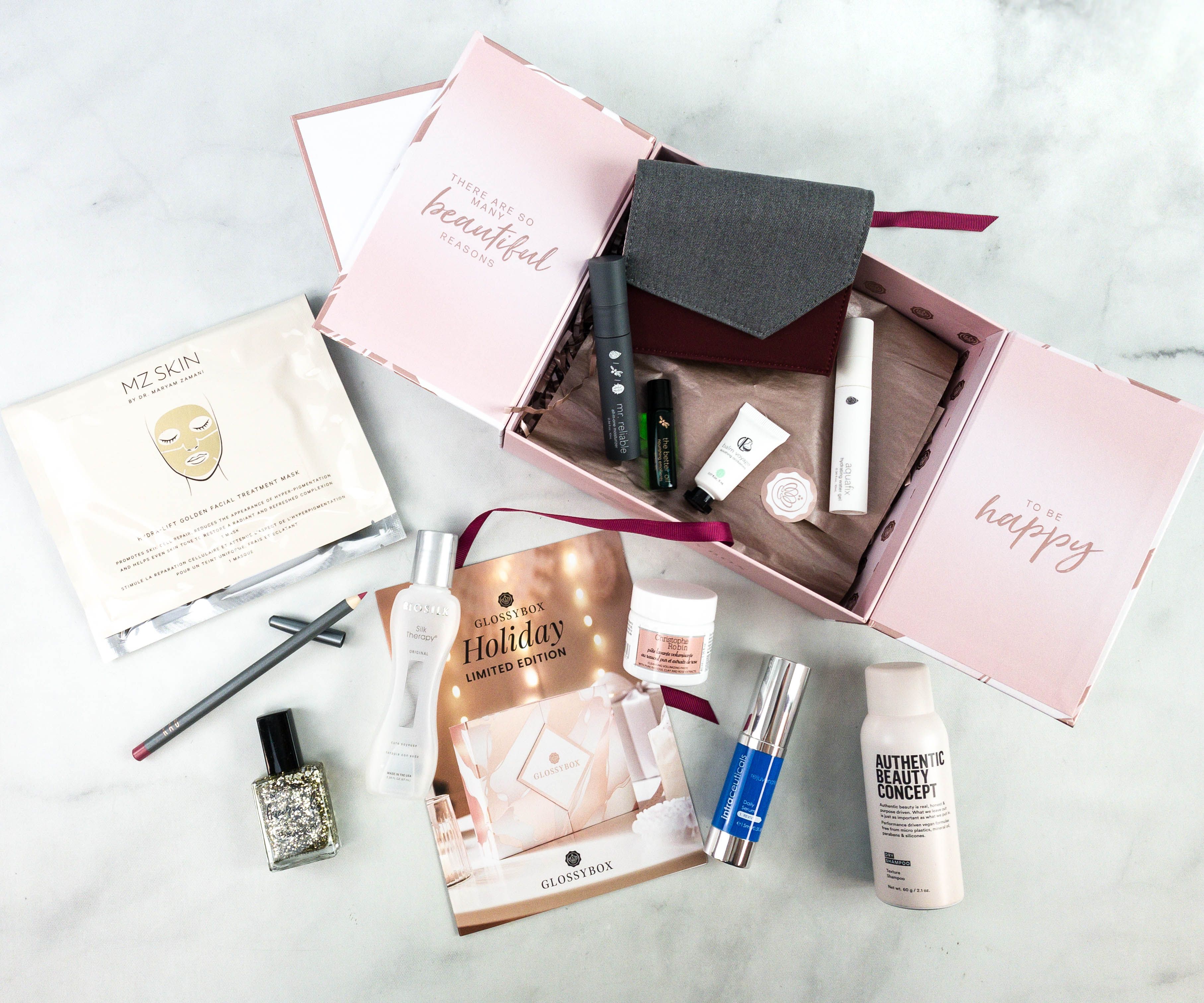 GLOSSYBOX 2020 Limited Edition Holiday Box Review - Hello Subscription