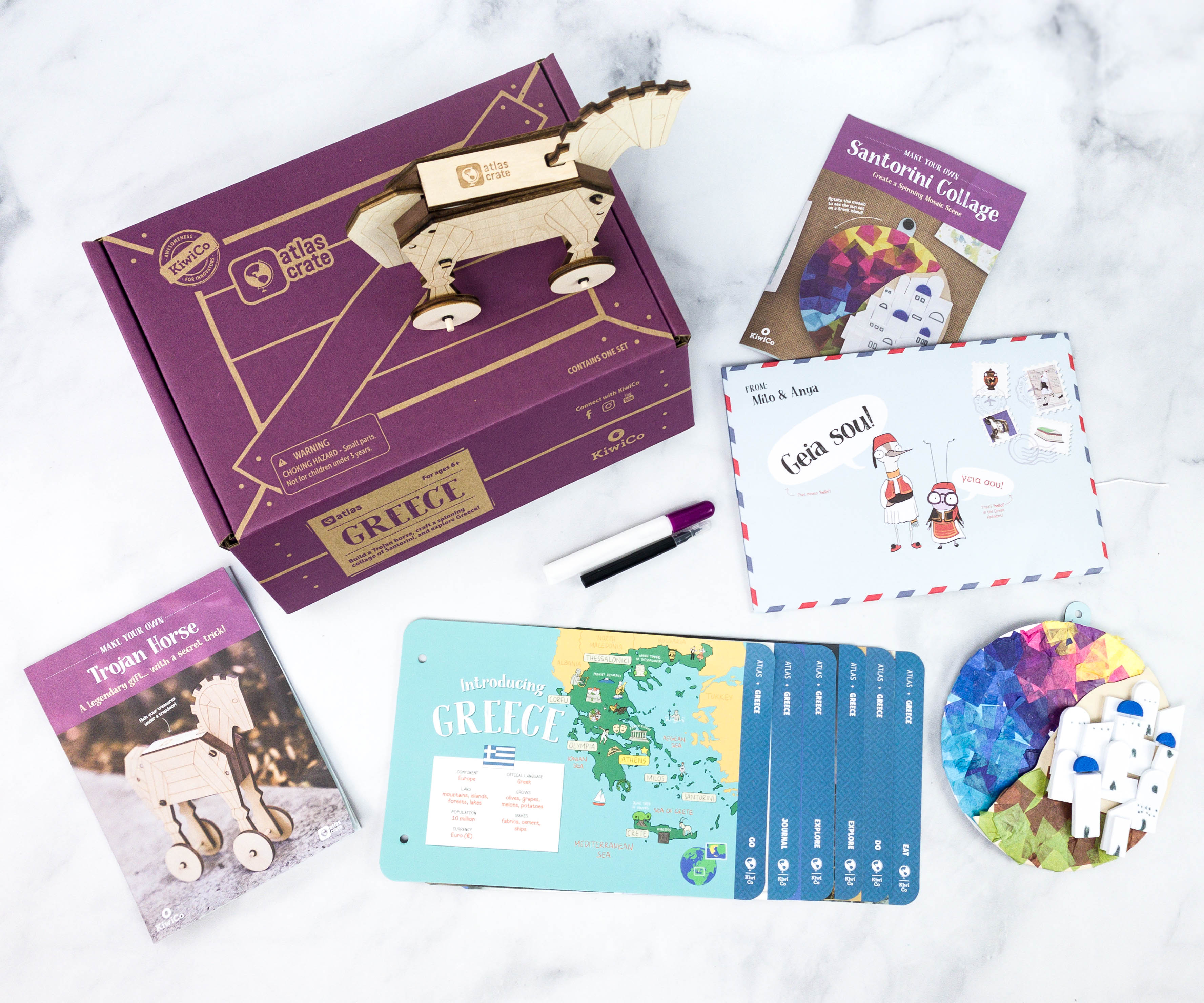 KiwiCo Atlas Crate Review & Coupon - GREECE - Hello Subscription