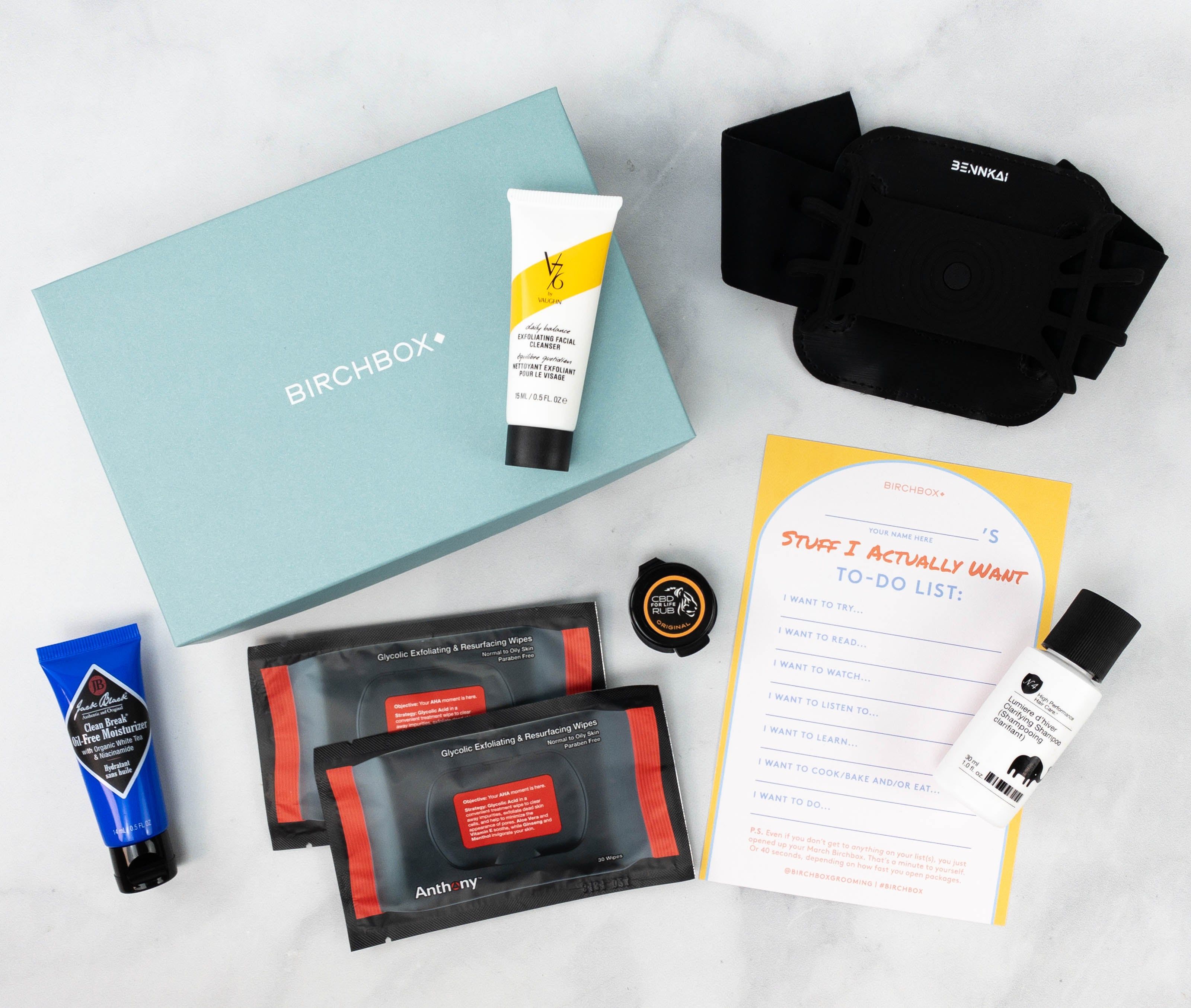 Birchbox Grooming Review + Coupon - March 2021 - Hello Subscription