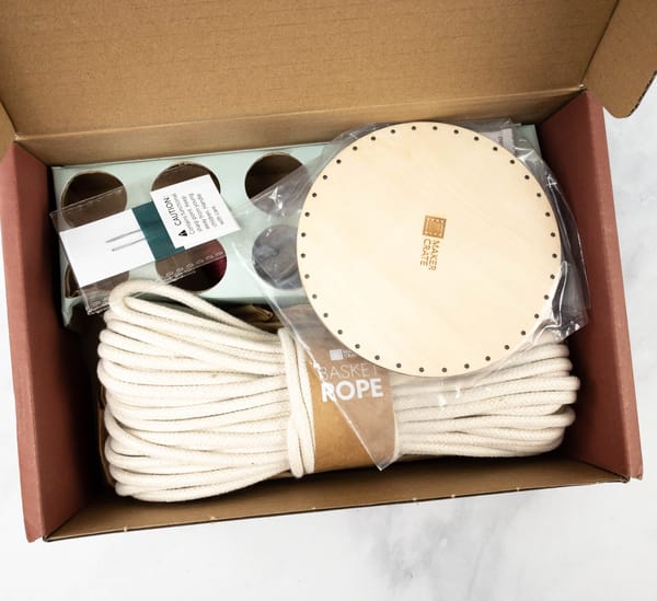 Maker Crate Review + Coupon - ROPE COIL BASKETS - Hello Subscription