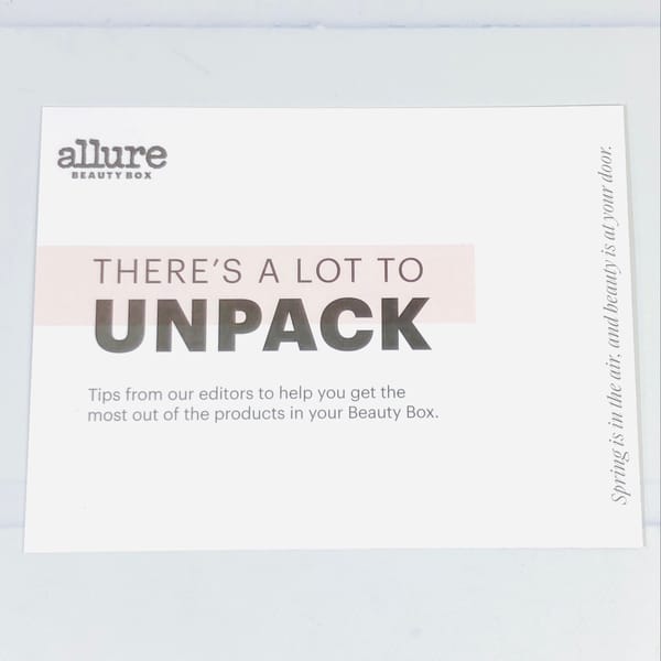 Allure Beauty Box April 2021 Review & Coupon - Hello Subscription