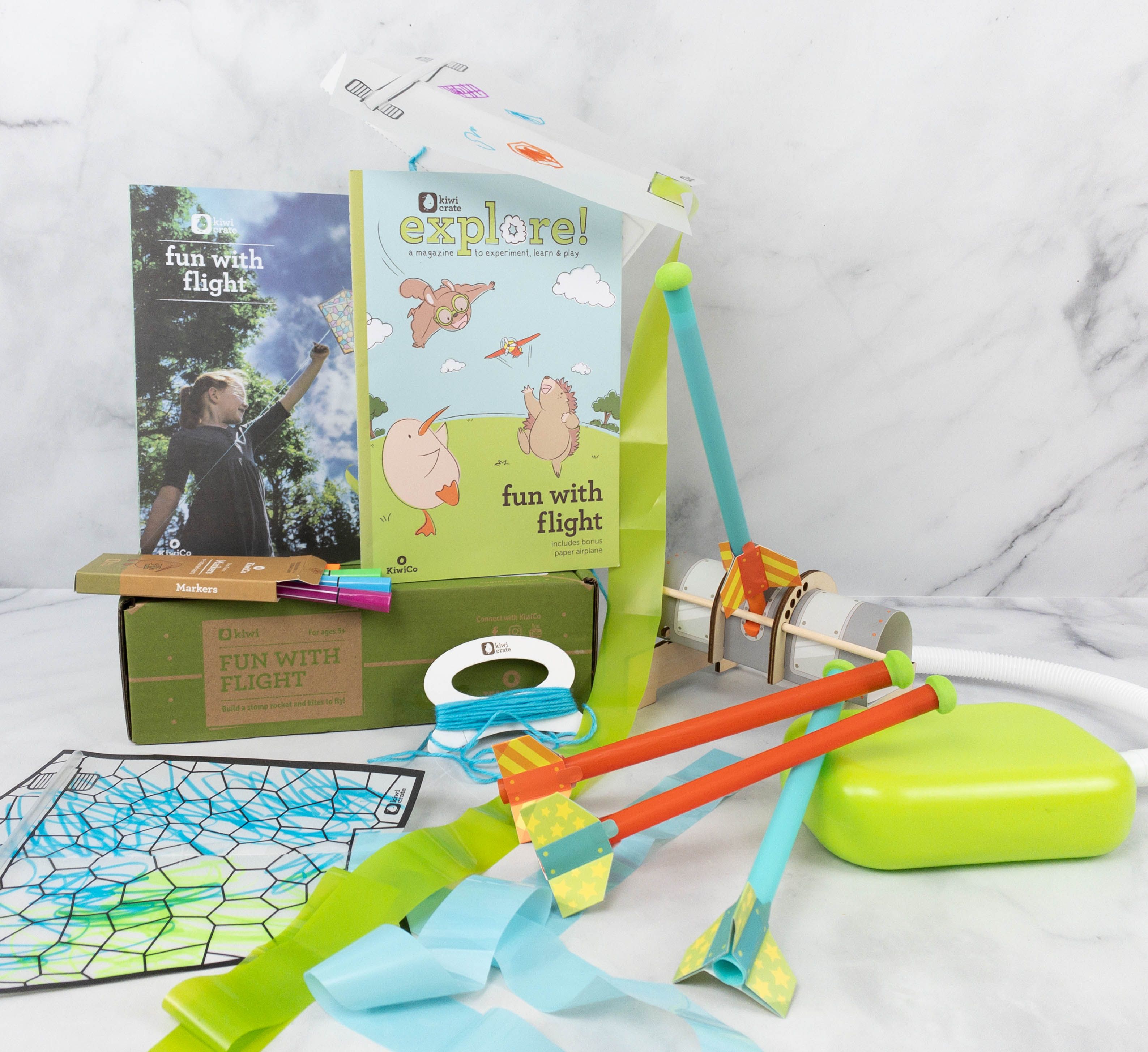 Kiwi Crate Review & Coupon - FUN WITH FLIGHT - Hello Subscription