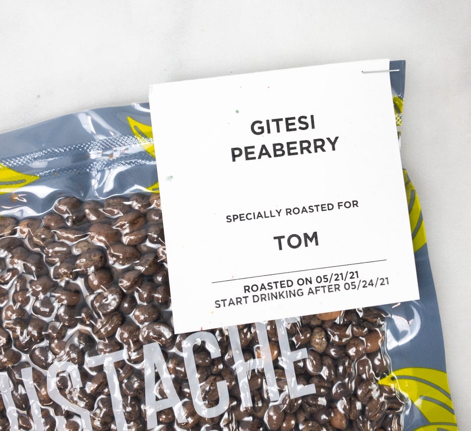 Moustache Coffee Club Subscription Review + Coupon - Gitesi Peaberry ...