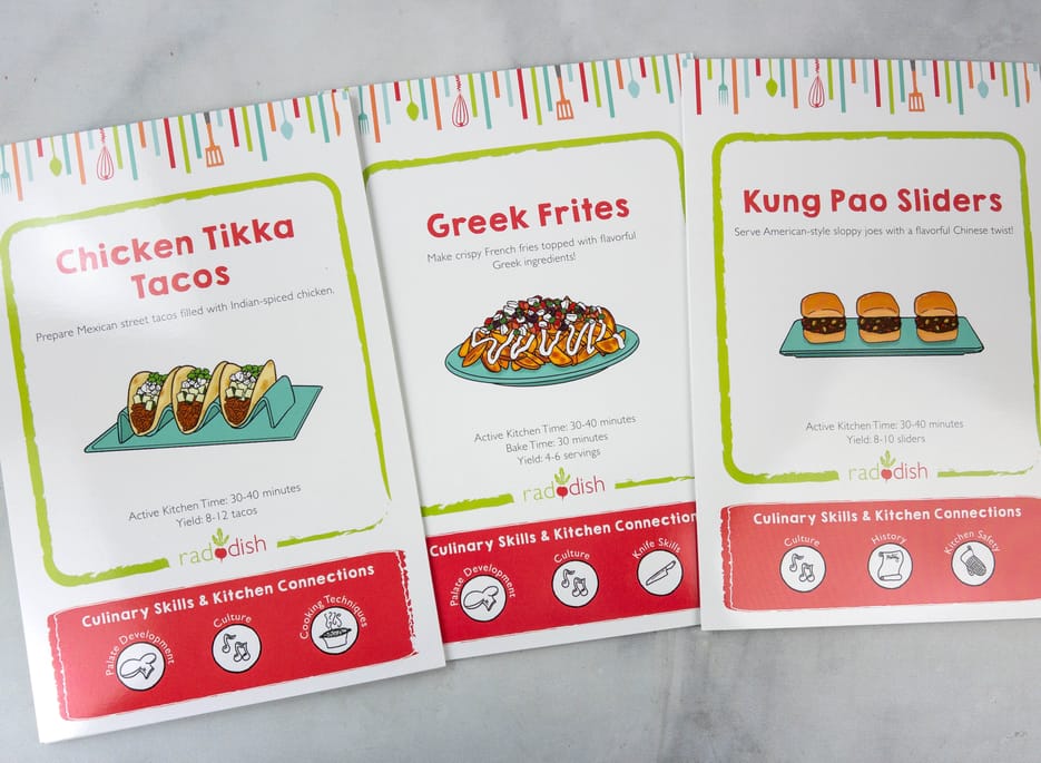 Raddish Kids World Fusion Box Review: Making Globally Inspired Food ...