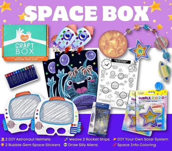 We Craft Box June 2025 Spoilers: The Space Box Craft Kit! - Hello ...