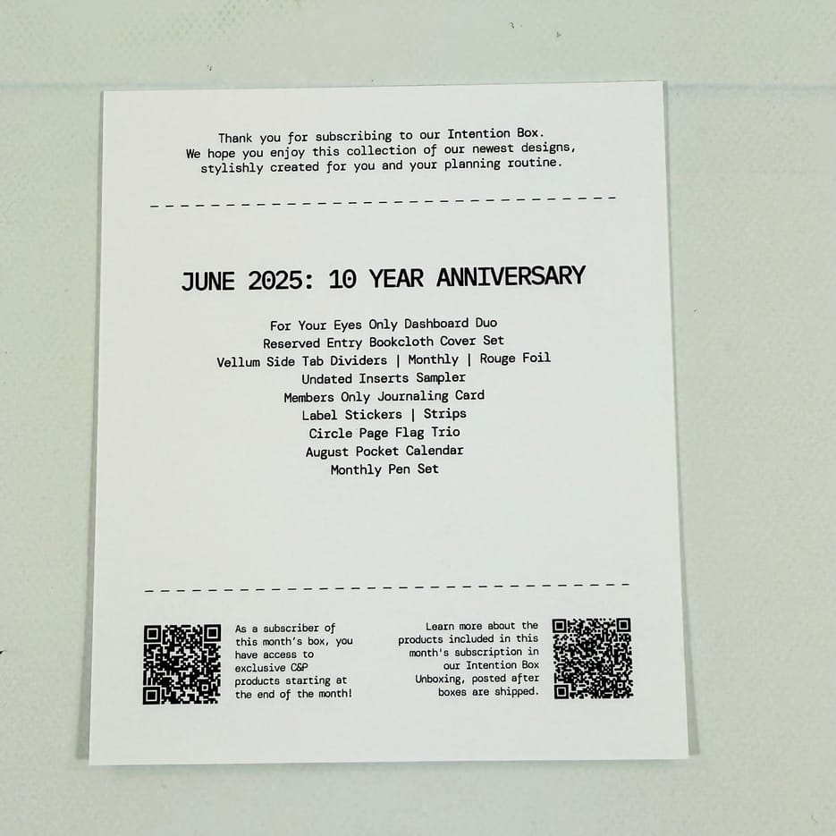CLOTH & PAPER June 2025 Review: 10 Year Anniversary Box - Hello ...
