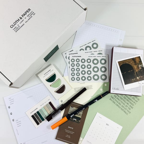 CLOTH & PAPER July 2025 Review: Meal Planning Routine - Hello Subscription