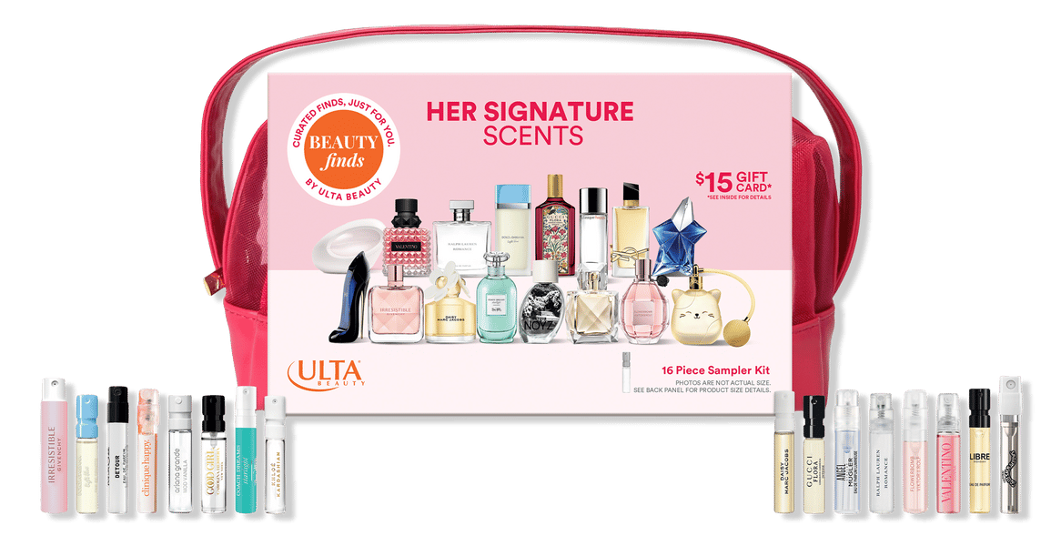 ULTA Beauty Her Signature Scents Kit - 16 Alluring Fragrance Samples ...